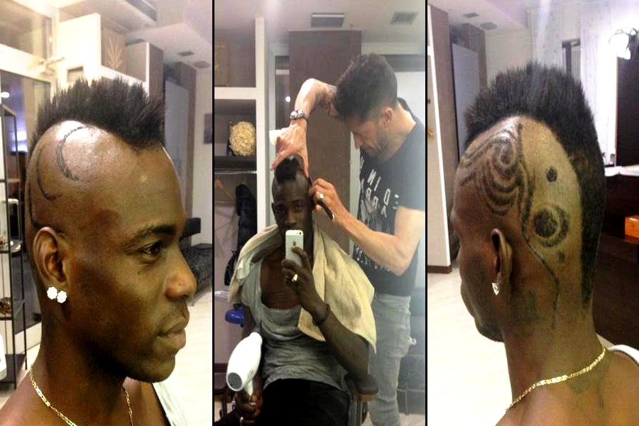 Epic: Super Mario Balotelli unveils new haircut :: Live Soccer TV