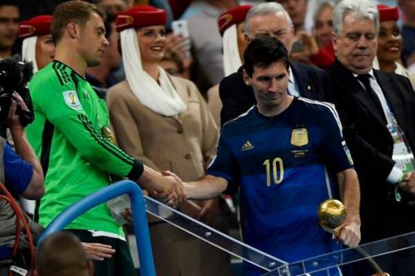 Messi wins Golden Ball, Neuer collects Golden Gloves, as Germany clinch ...