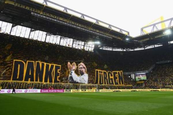 'DANKE JURGEN': Dortmund fans say goodbye to Klopp with amazing display ...
