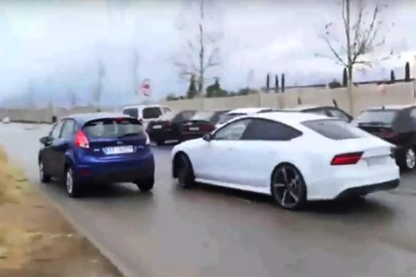 Video: Karim Benzema nearly involved in car crash outside Real Madrid’s ...