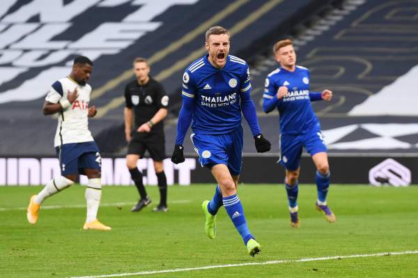 Jamie Vardy makes history as Leicester stun Tottenham Hotspur :: Live ...