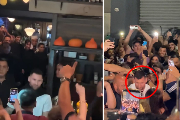 VIDEO: Messi mobbed after returning to Argentina for the 1st time since ...